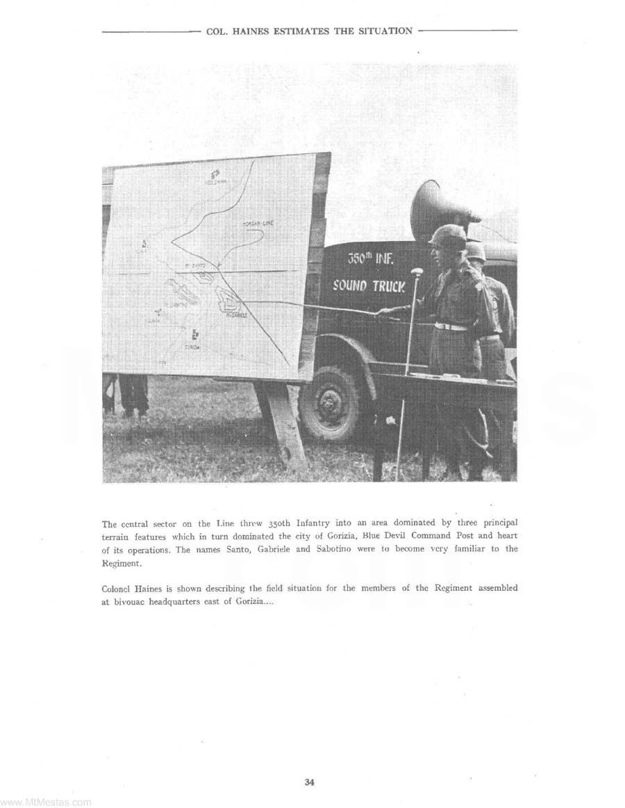 350th Infantry In Occupation With the 88th Blue Devils in Italy