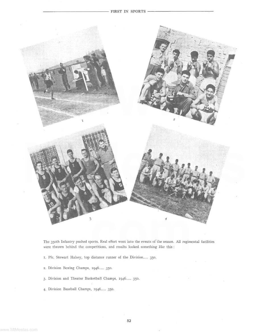 350th Infantry In Occupation With the 88th Blue Devils in Italy