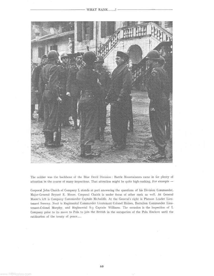 350th Infantry In Occupation With the 88th Blue Devils in Italy