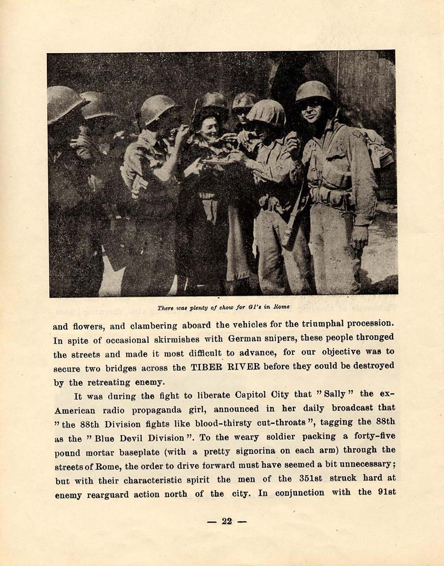 351st Infantry Regiment History July 1942 - July 1945 - 88th Infantry ...