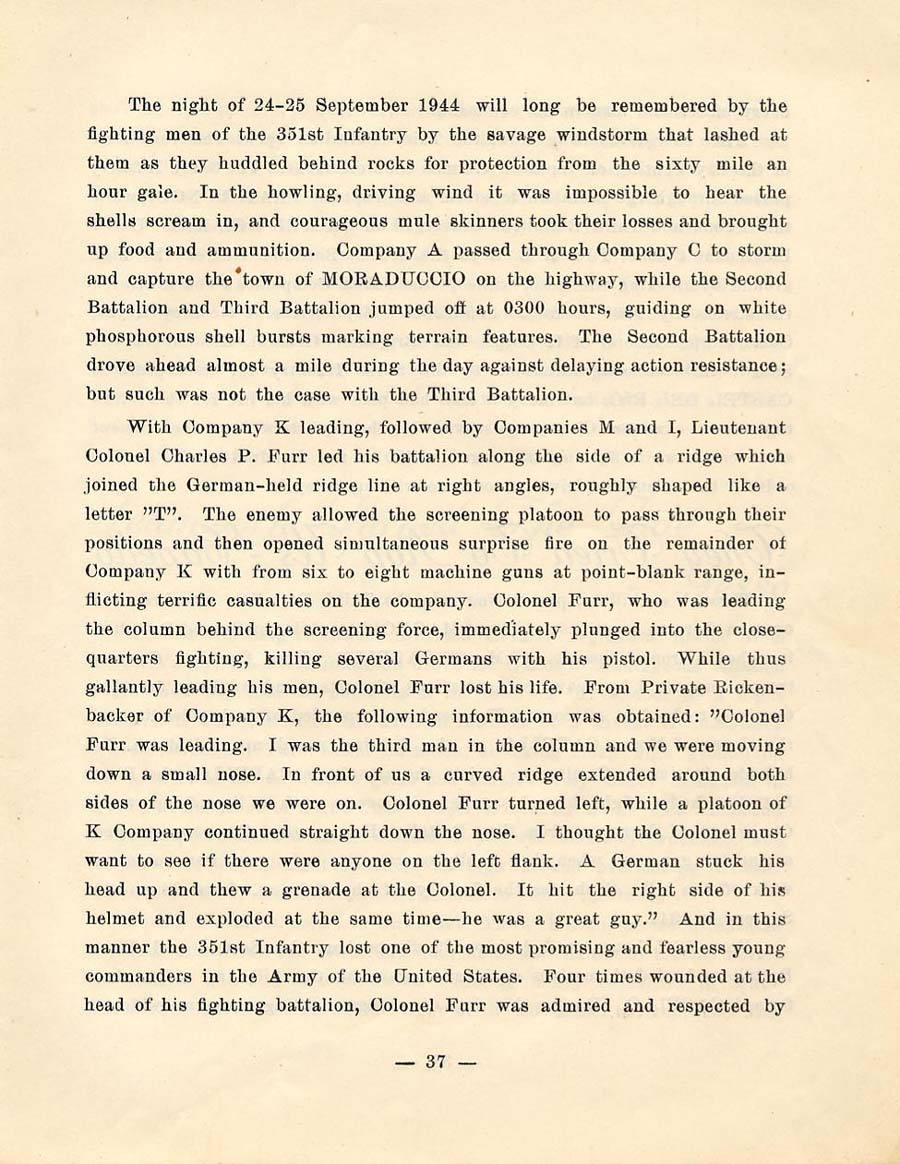 351st Infantry Regiment History July 1942 - July 1945 - 88th Infantry ...